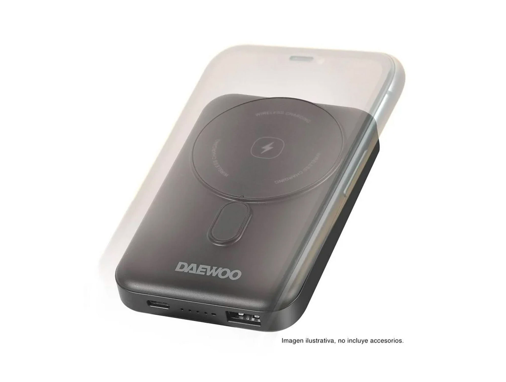 Power Bank Daewoo Wireless PB10W-DW | Surtidora - Surtidora departamental